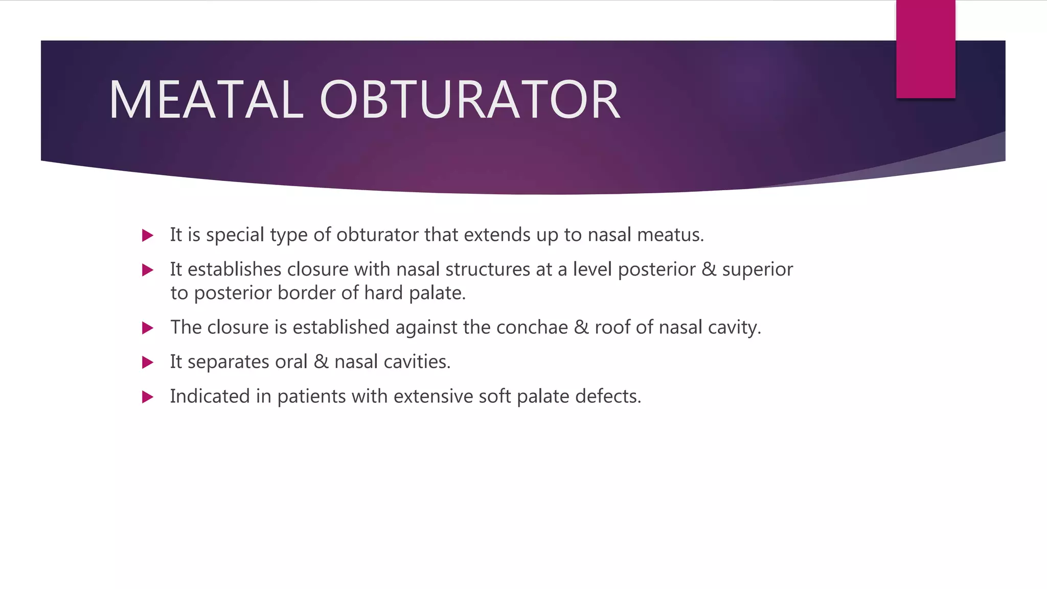 Obturator ppt | PPTX