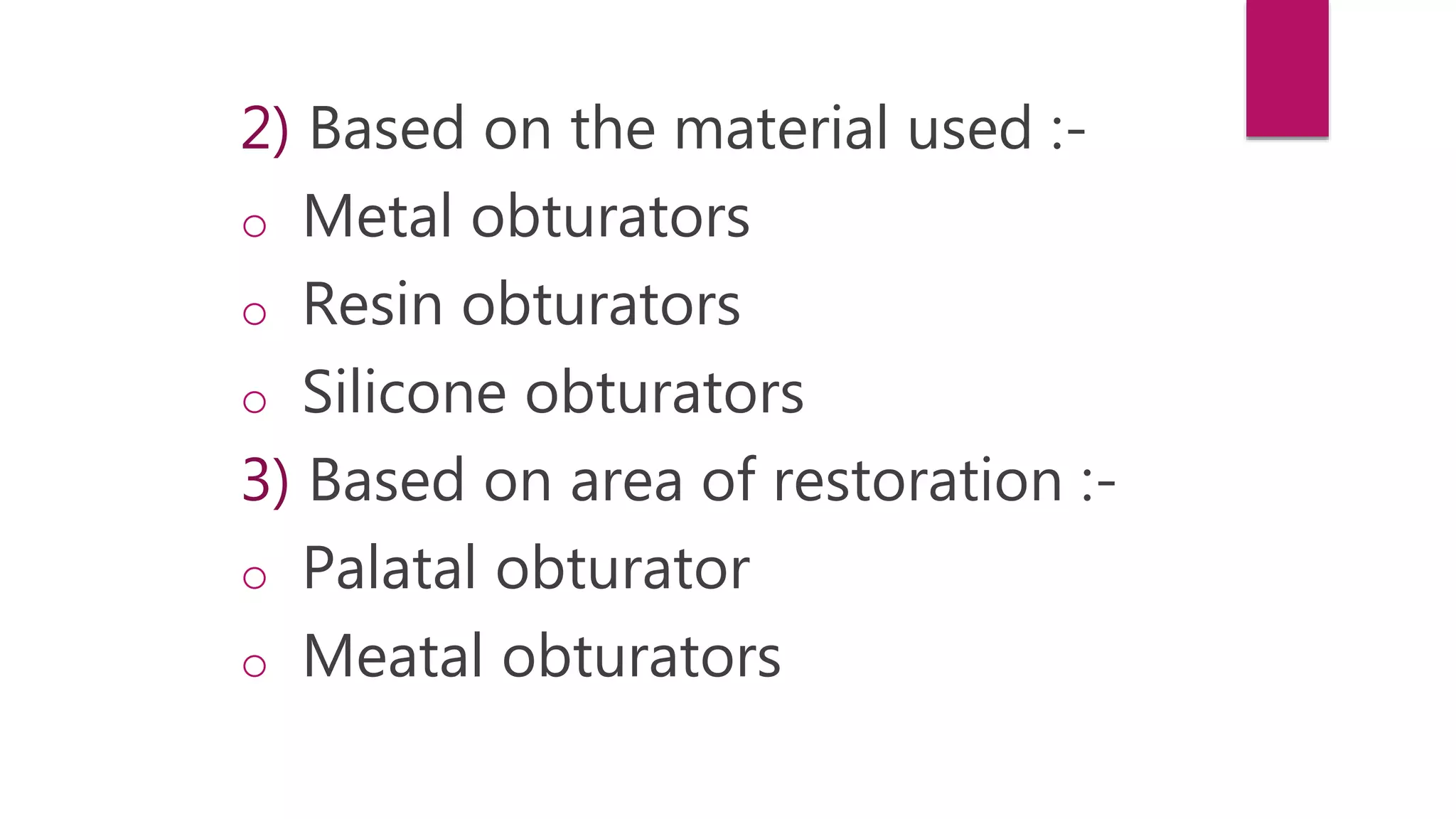 Obturator ppt | PPTX