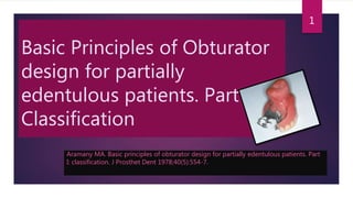 Obturator ppt | PPTX
