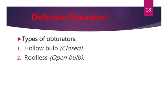 Obturator ppt | PPTX