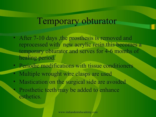 Obturators/ orthodontic seminars | PPT