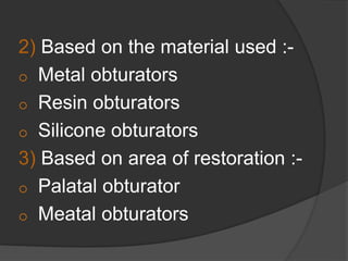 Obturators | PPTX