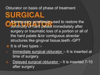 Obturators | PPTX