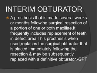Obturators | PPTX