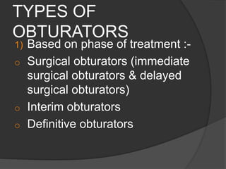 Obturators | PPTX