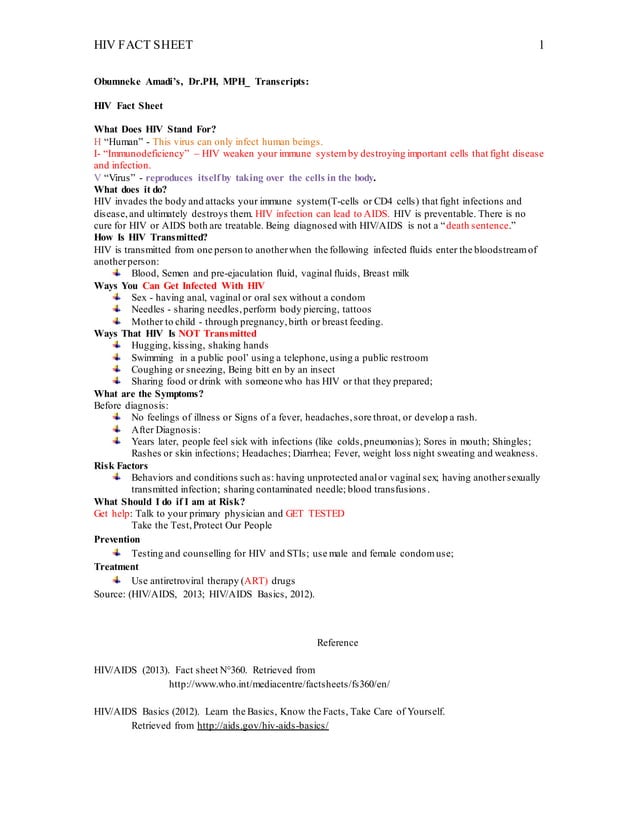 Obumneke Amadi’s, Dr.PH, MPH_ Transcripts | PDF