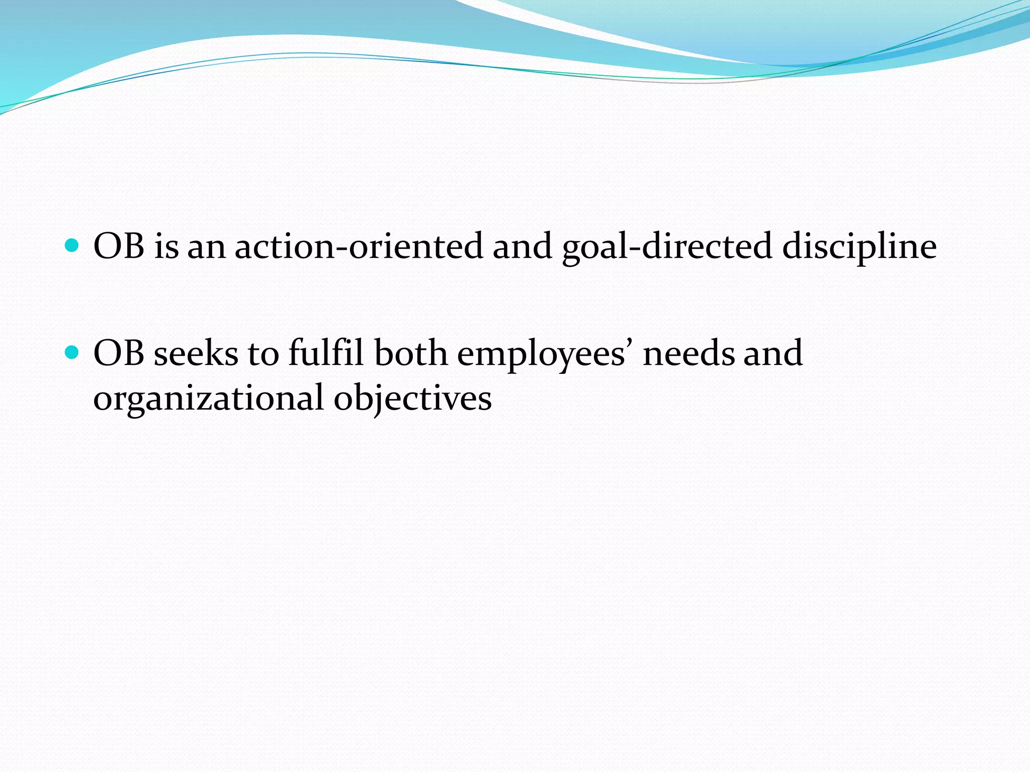 Organizational Behaviour Unit 1 | PPTX