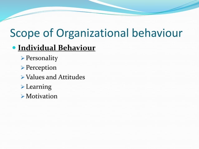 Organizational Behaviour Unit 1 | PPTX | Business | Business and Finance