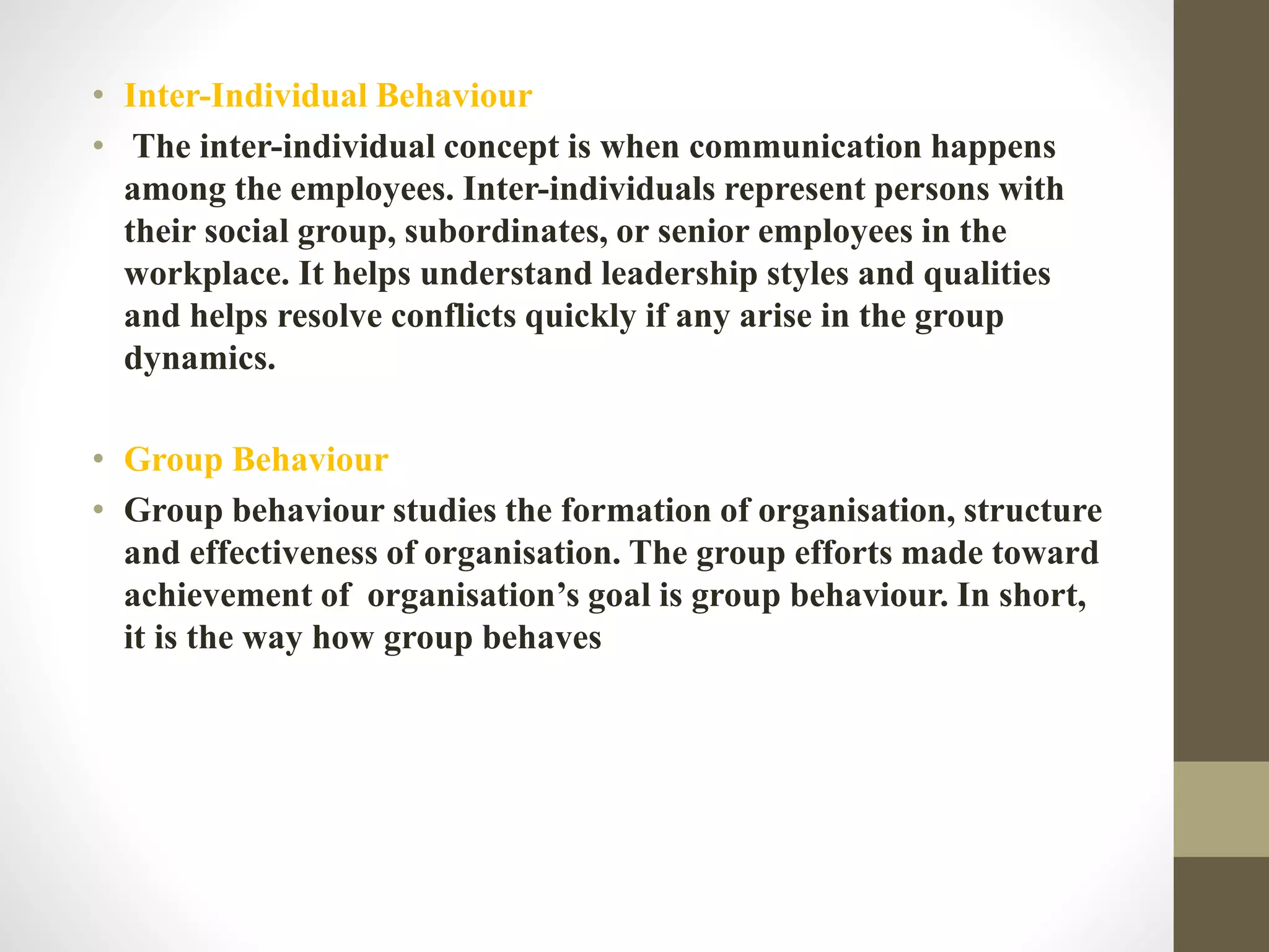 Organisational Behaviour.pptx | Human Resources | Business