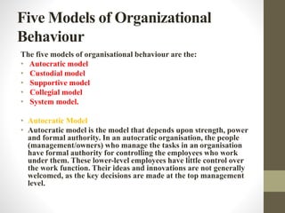 Organisational Behaviour.pptx | Human Resources | Business
