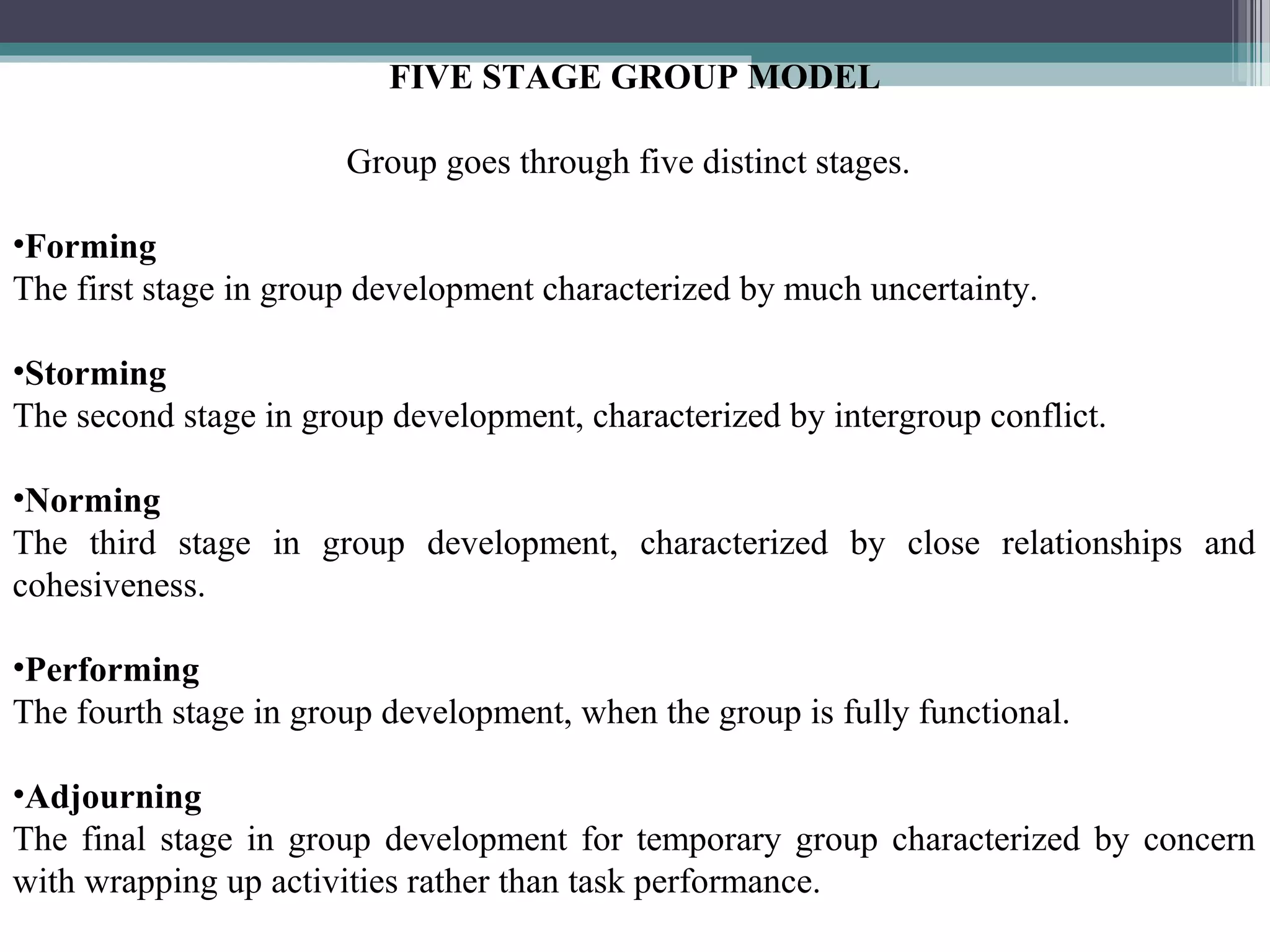 GROUP BEHAVIOUR | PPT