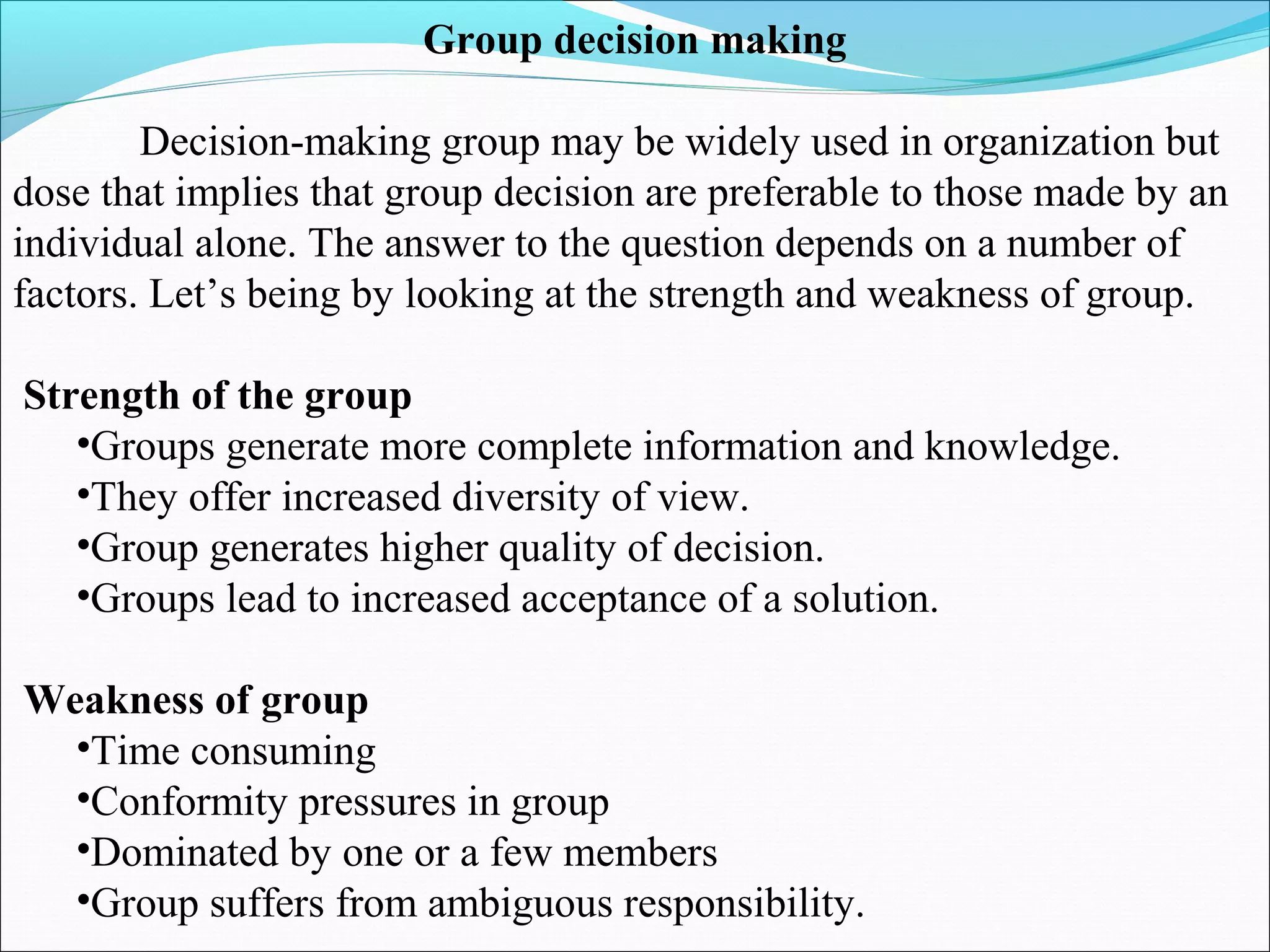 GROUP BEHAVIOUR | PPT