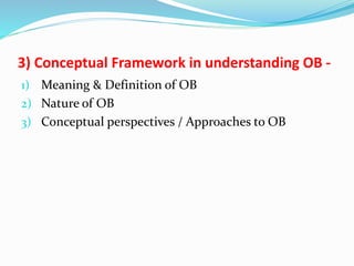 Introduction to Organizational Behaviour | PPTX