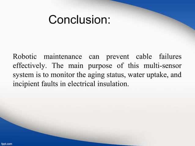 Robotic Monitoring Of Power System Ppt