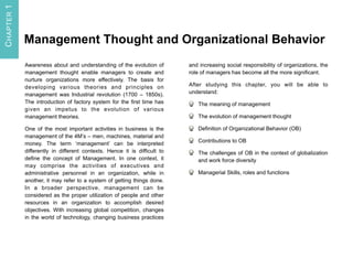 Organisational behaviour part 1 | PDF