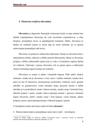 Obveznice bankarsko poslovanje | PDF