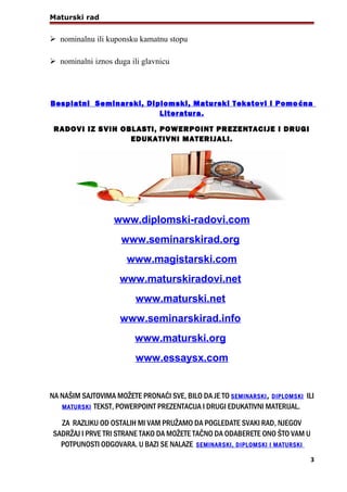 Obveznice bankarsko poslovanje | PDF