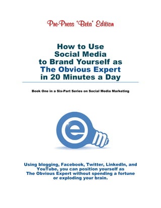 Obvious Expert Social Media | PDF