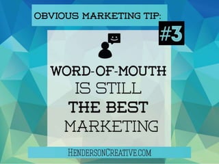 These Should be Obvious Marketing Tips | PPTX