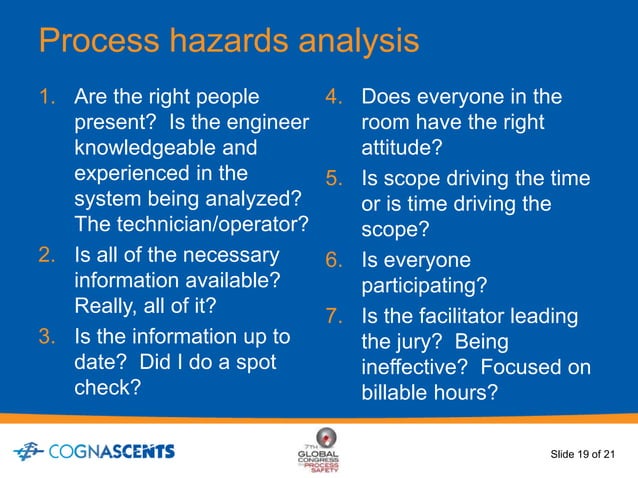 Obvious-to-Obscure Process Safety Checklist for Plant Engineers | PPTX ...