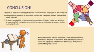 Work Motivation and Major Motivation Theory | PPTX