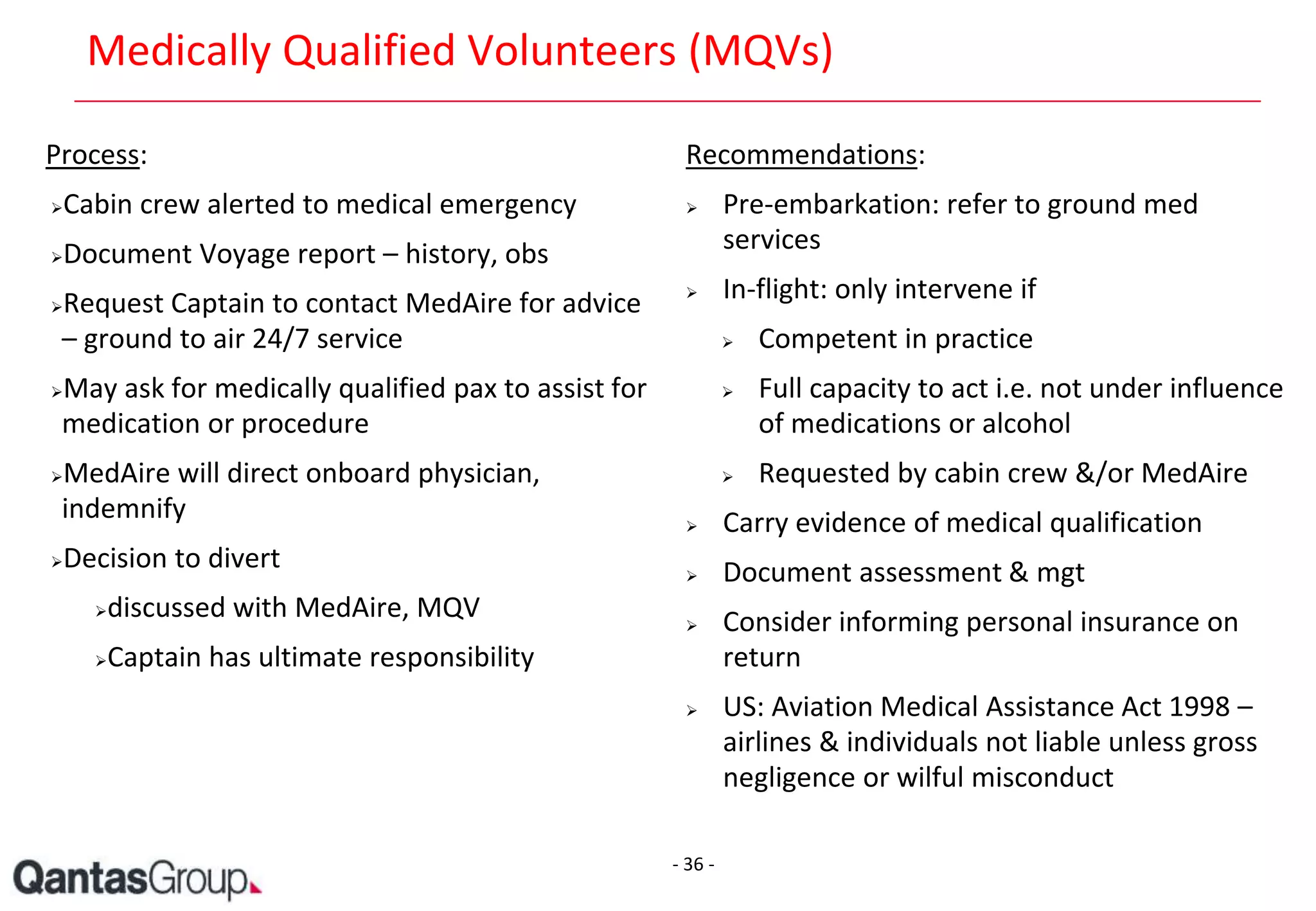 ICN Victoria: Hosegood on In-Flight Medical Emergencies | PPTX