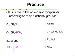 Oc 02 Functional Groups Handout | PPT