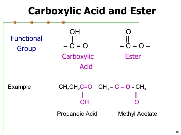 Carboxylic Acid Examples