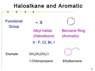 Halide Functional Group