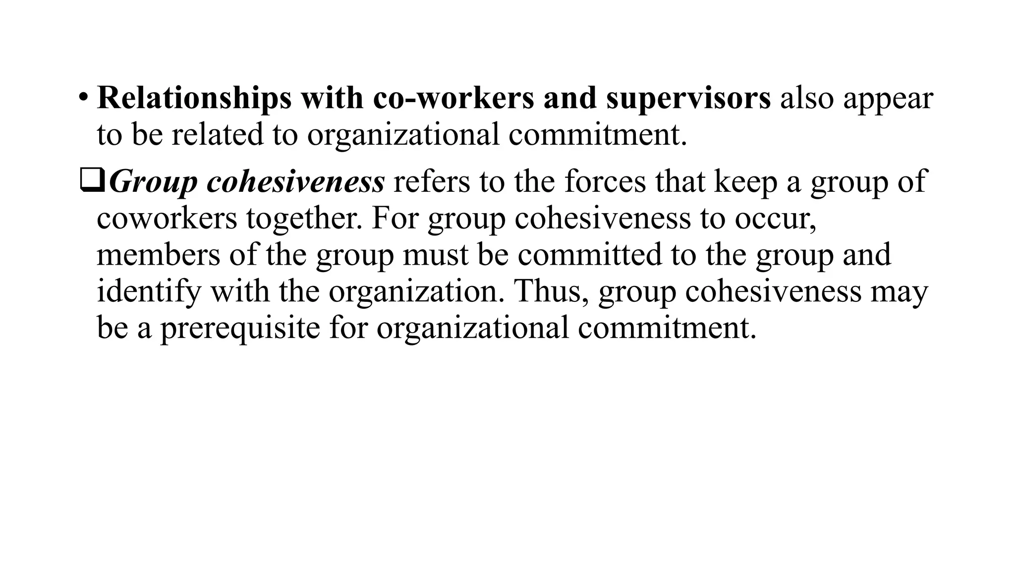 ORGANIZATIONAL COMMITMENT IN OB | PPTX