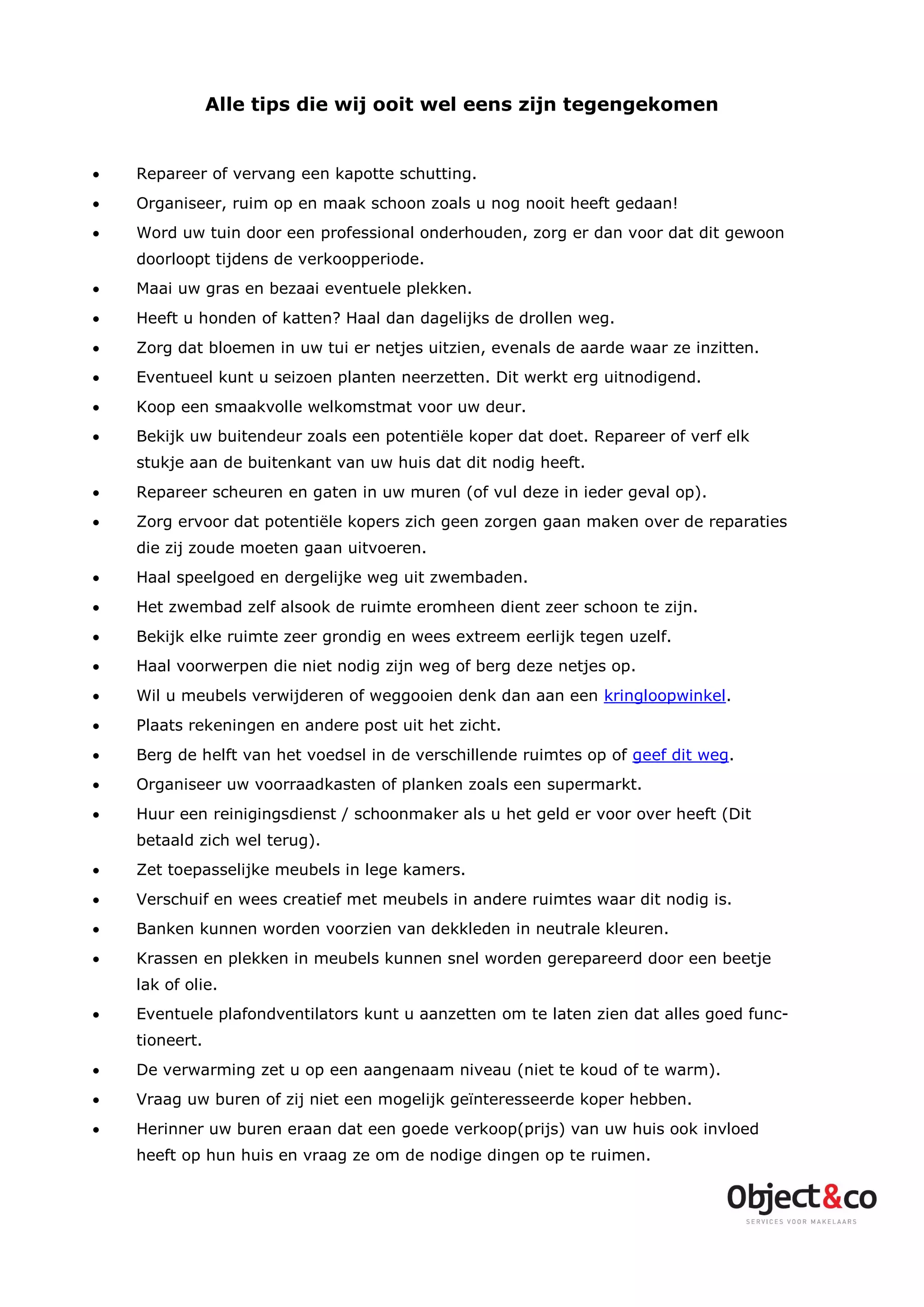 Object & Co brochure woningpresentatie | PDF