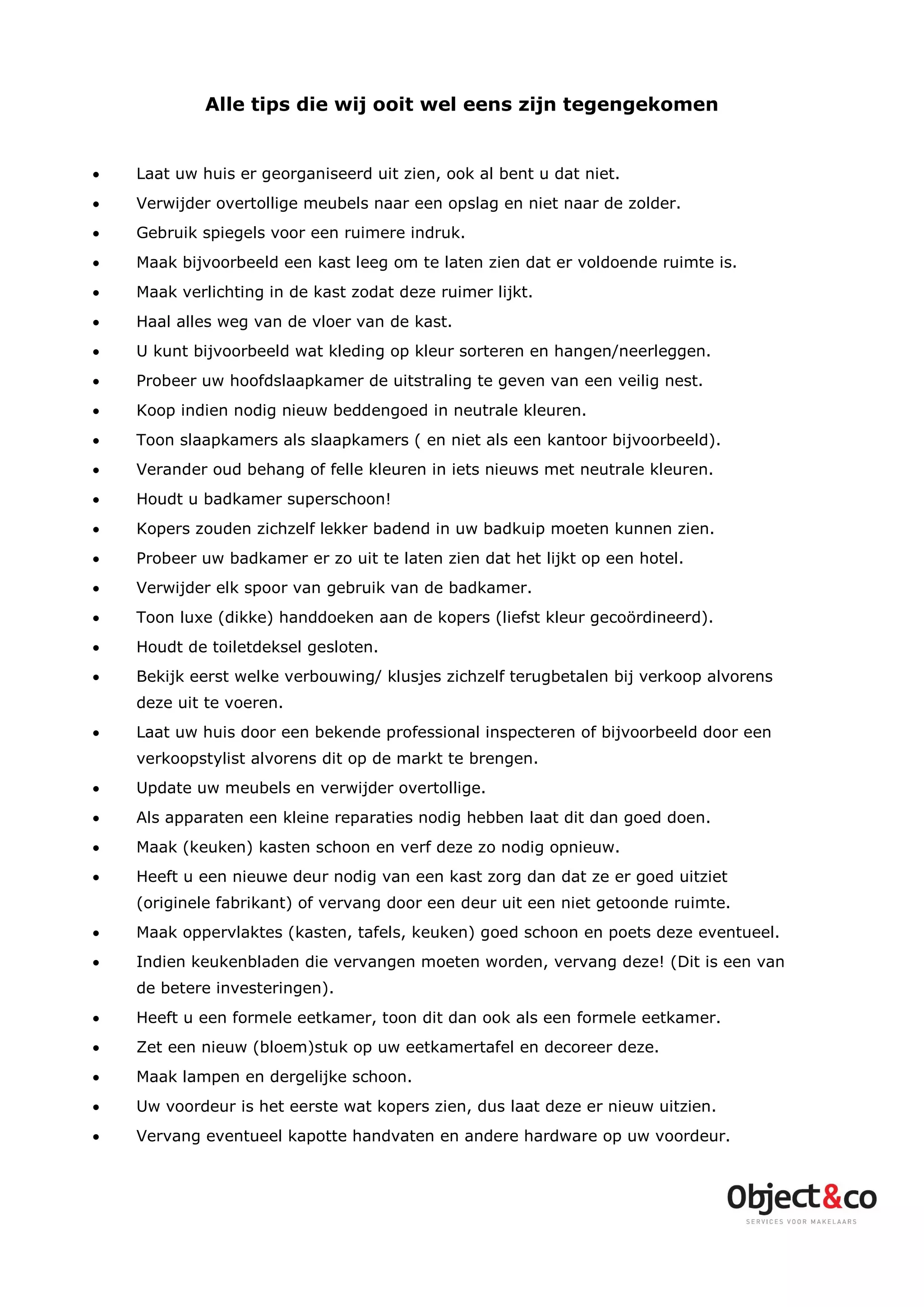 Object & Co brochure woningpresentatie | PDF