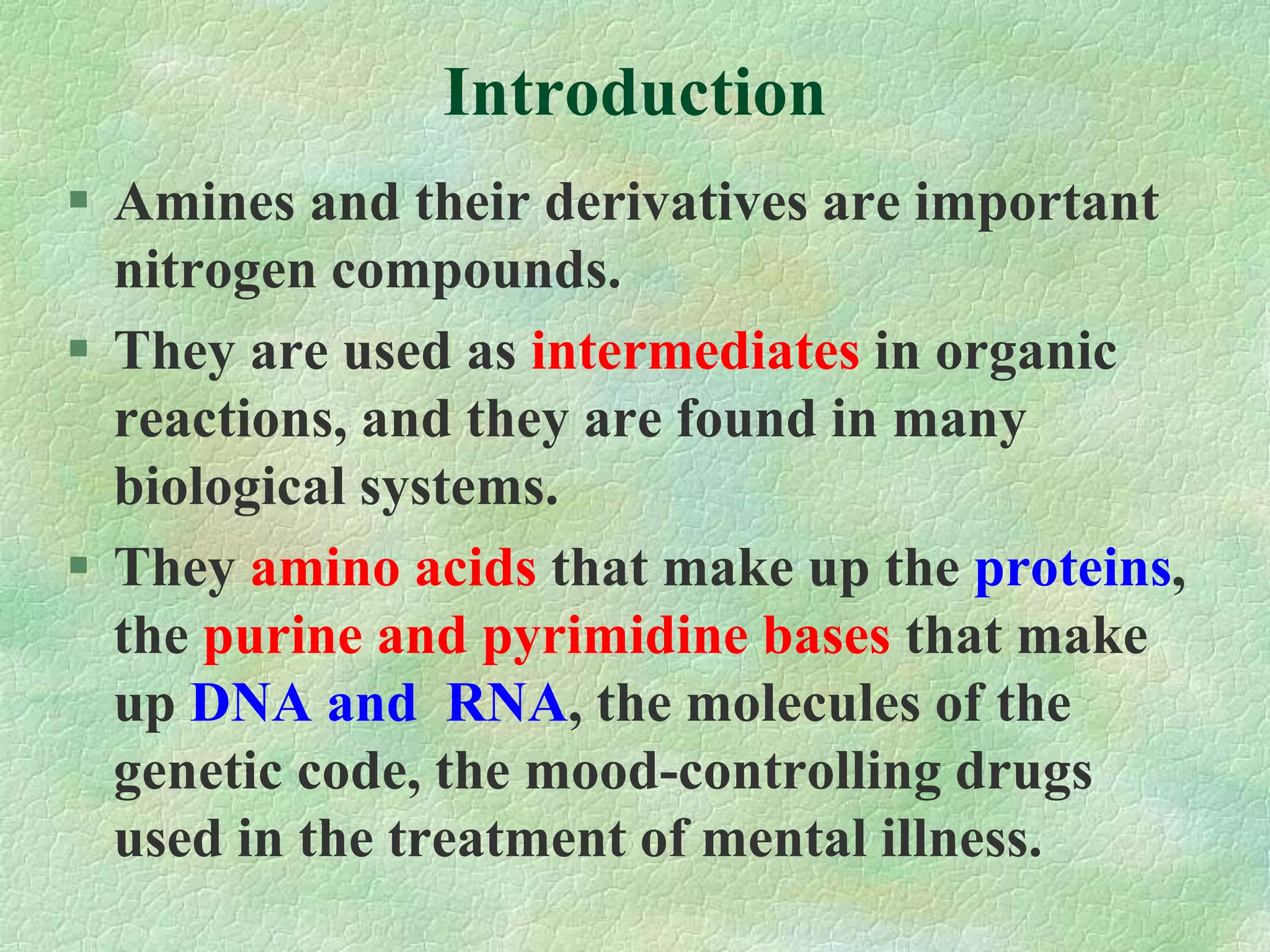 Oc-ch9 Amines and Nitrogen compounds.ppt