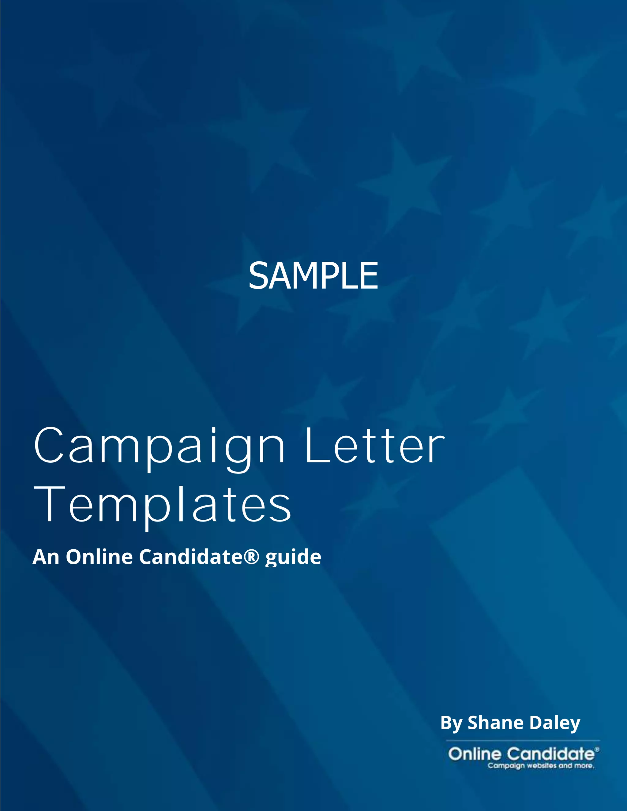 Political Campaign Letter Templates - Sample | PDF