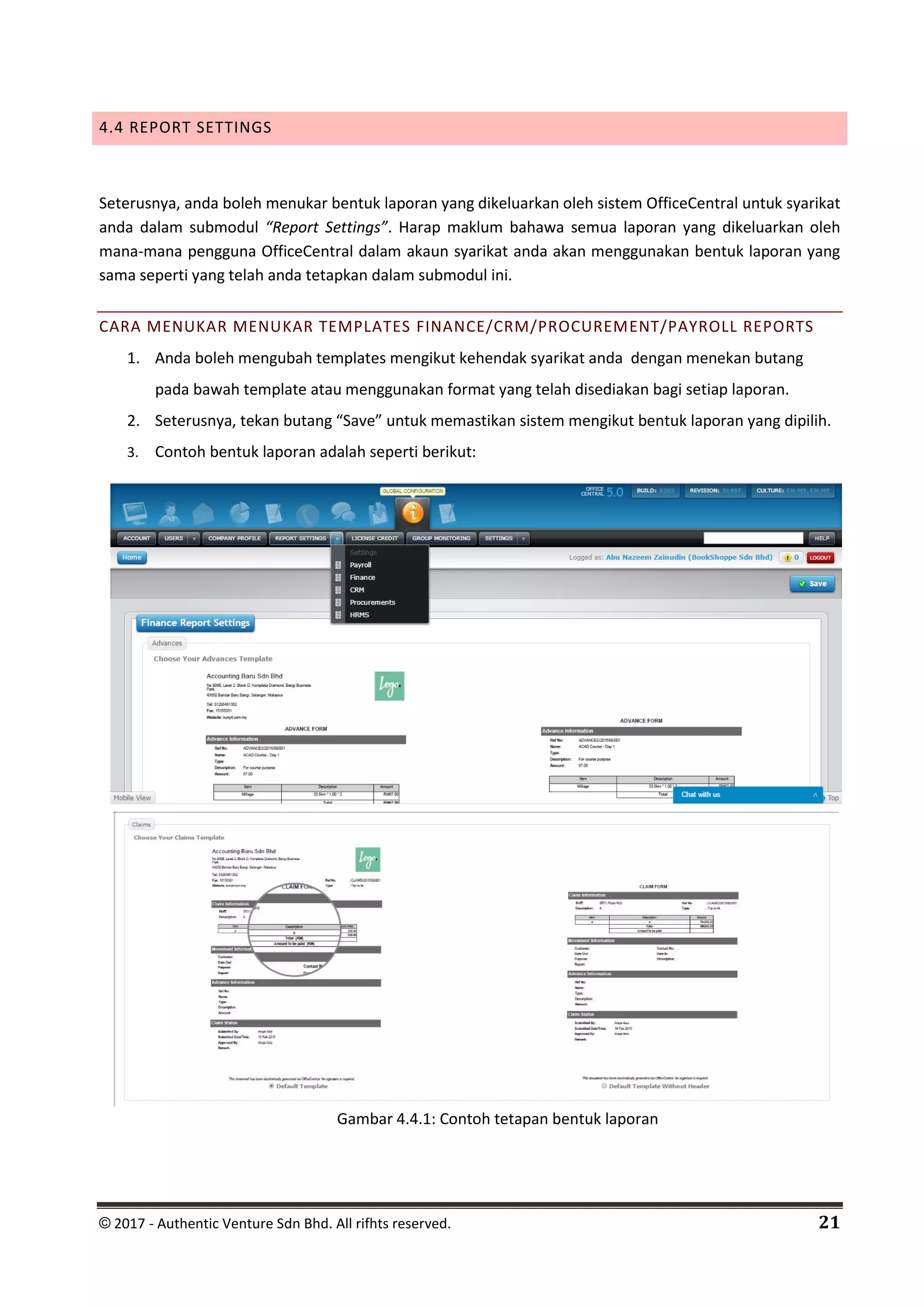 OfficeCentral User Manual (English) - Global Configurations | PDF