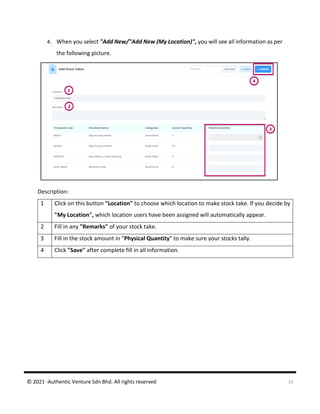 OfficeCentral User Manual for Inventory Management (English) V1R1 | PDF