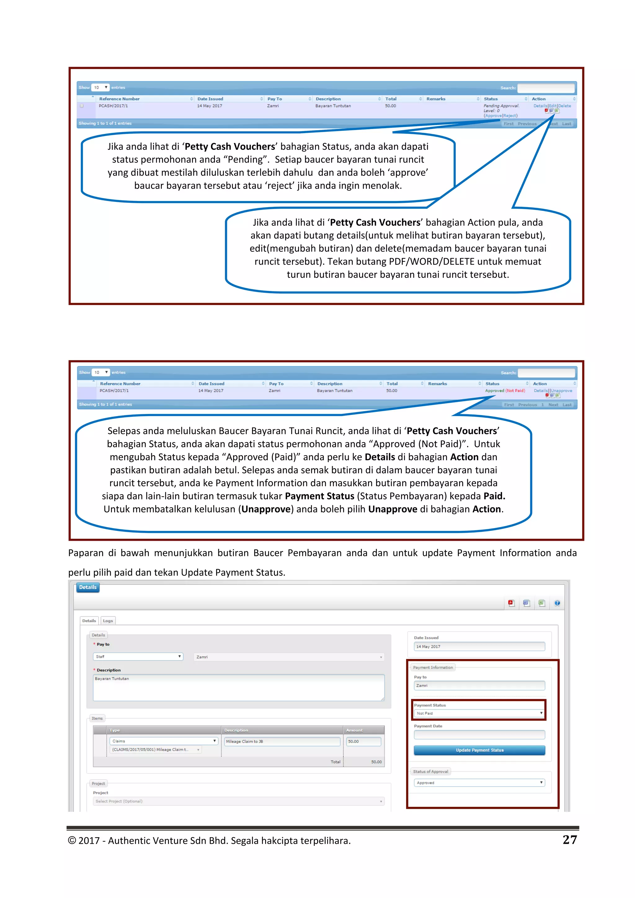 OfficeCentral User Manual (Bahasa Melayu) - Modul Kewangan | PDF
