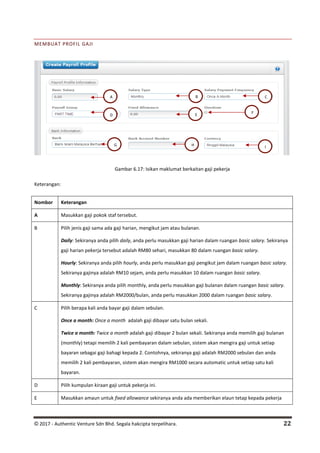 OfficeCentral User Manual (BM) - Sistem Pengurusan Gaji (Payroll) | PDF