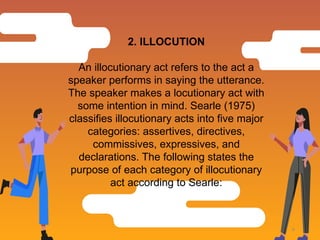 TYPES OF SPEECH ACT , LOCUTION, ILLOCUTION, PERLOCUTION.pptx