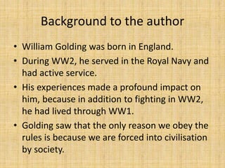 Lord of the Flies - full overview | PPTX