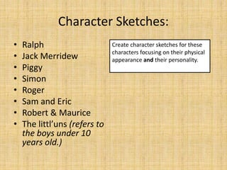 Lord Of The Flies Character Art