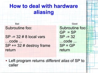 Certifying (RISC) Machine Code Safe from Aliasing (OpenCert 2013) | PPT