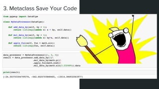 MLDM: Python Metaclass in Practice | PPT