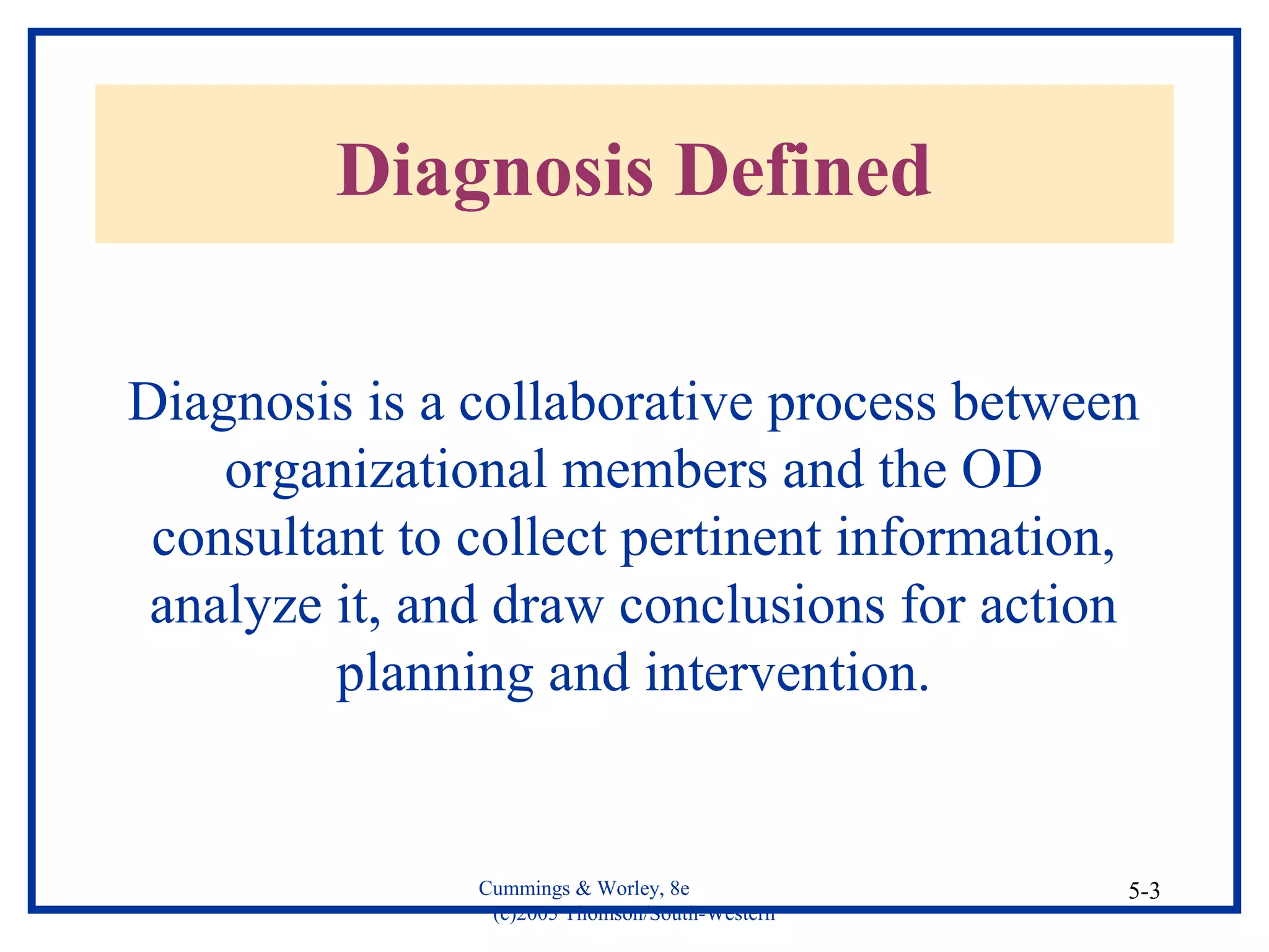 Oc 6440 diagnosing organizations | PPT