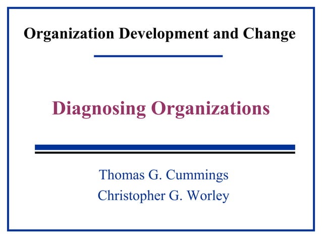 Oc 6440 diagnosing organizations | PPT