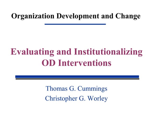 Oc 6440 evaluating od interventions | PPT