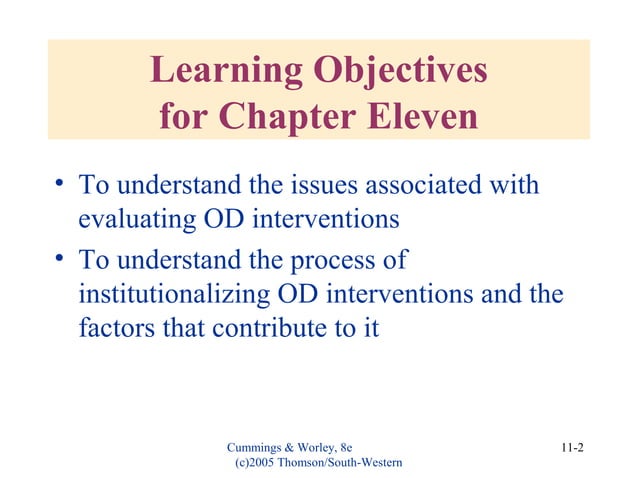 Oc 6440 evaluating od interventions | PPT