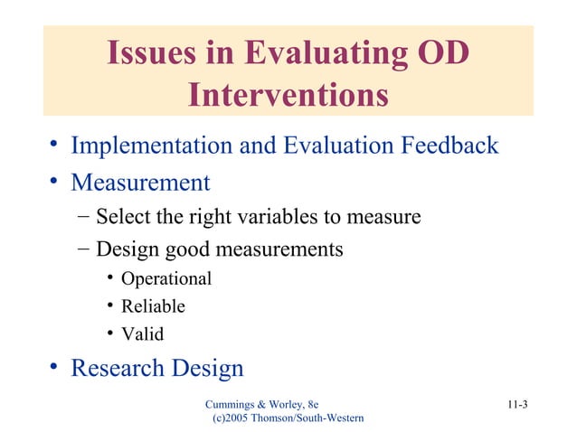 Oc 6440 evaluating od interventions | PPT
