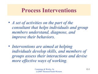 Oc 6440 individual, interpersonal, and group process | PPT