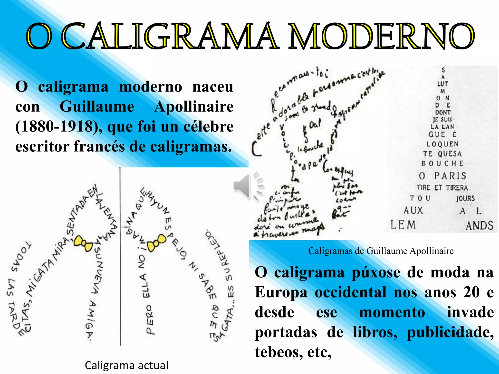 O caligrama | PPTX